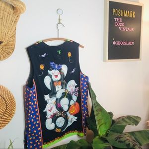 Vintage | Jackets & Coats | Vtg Retro Vsco 9s Spooky Halloween Ghost ...